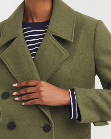 Green Short Reefer Coat | Ambrose Wilson