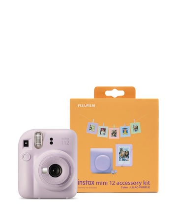 Fujifilm Instax Mini 12 Instant Camera with Case, Album, Cards & Pegs ...
