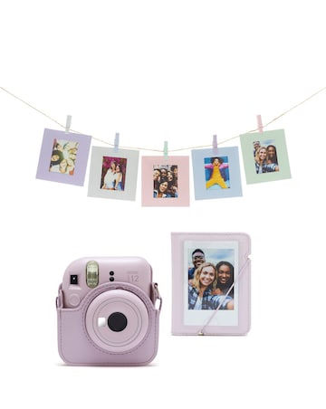 Fujifilm Instax Mini 12 Instant Camera with Case, Album, Cards & Pegs ...
