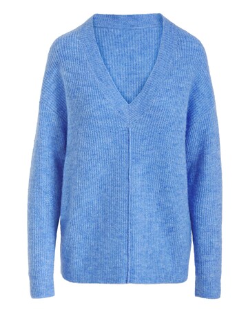 Blue V Neck Jumper | Ambrose Wilson