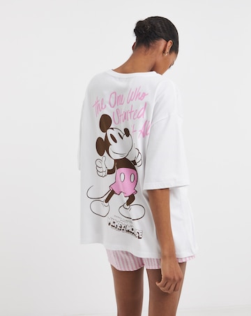 Mickey Mouse Seersucker Pyjama Shortie Set | Ambrose Wilson